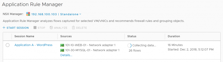 vGarethLewis - VMware NSX Data Centre - Application Rule Manager