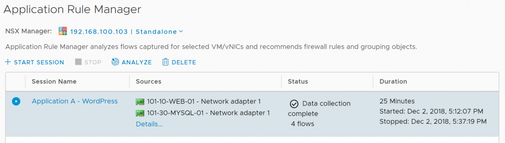 vGarethLewis - VMware NSX Data Centre - Application Rule Manager