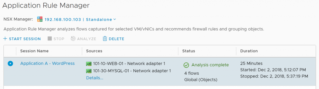 vGarethLewis - VMware NSX Data Centre - Application Rule Manager