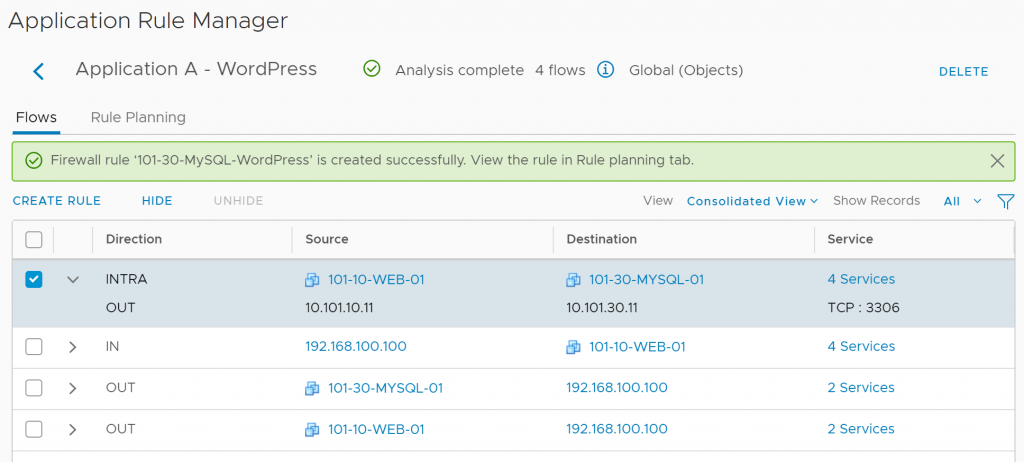 vGarethLewis - VMware NSX Data Centre - Application Rule Manager