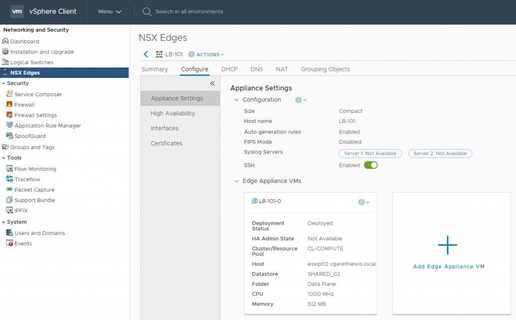 vGarethLewis - VMware NSX Data Center for vSphere 6.4.4 Released