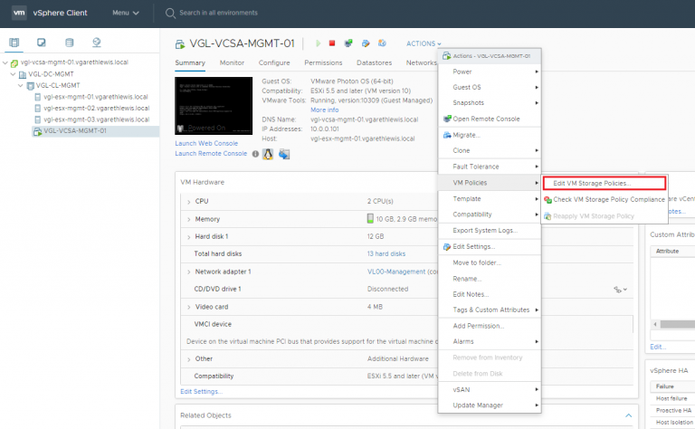 vGarethLewis - Deploying vSAN with vCenter Server Appliance