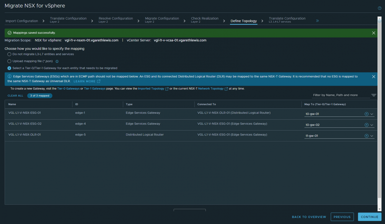 vGarethLewis - VMware NSX for vSphere to NSX-T Migration - End-to-End User Defined Topology